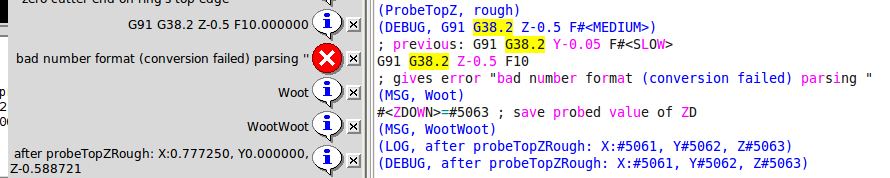 bad Number Format conv Failed Parsing SOLVED LinuxCNC bad Number Format conv Failed Parsing SOLVED LinuxCNC