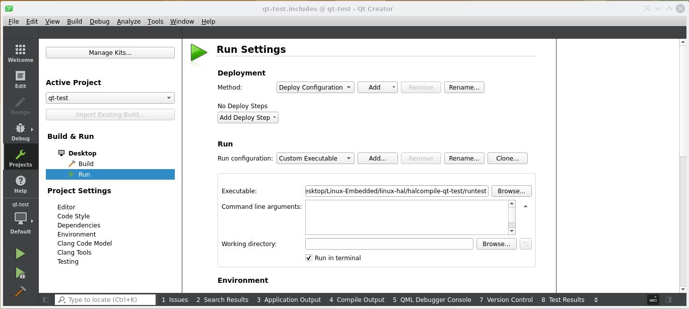 Halcompile Kernel Coding Compiling Within The Qt Creator C Environment Linuxcnc