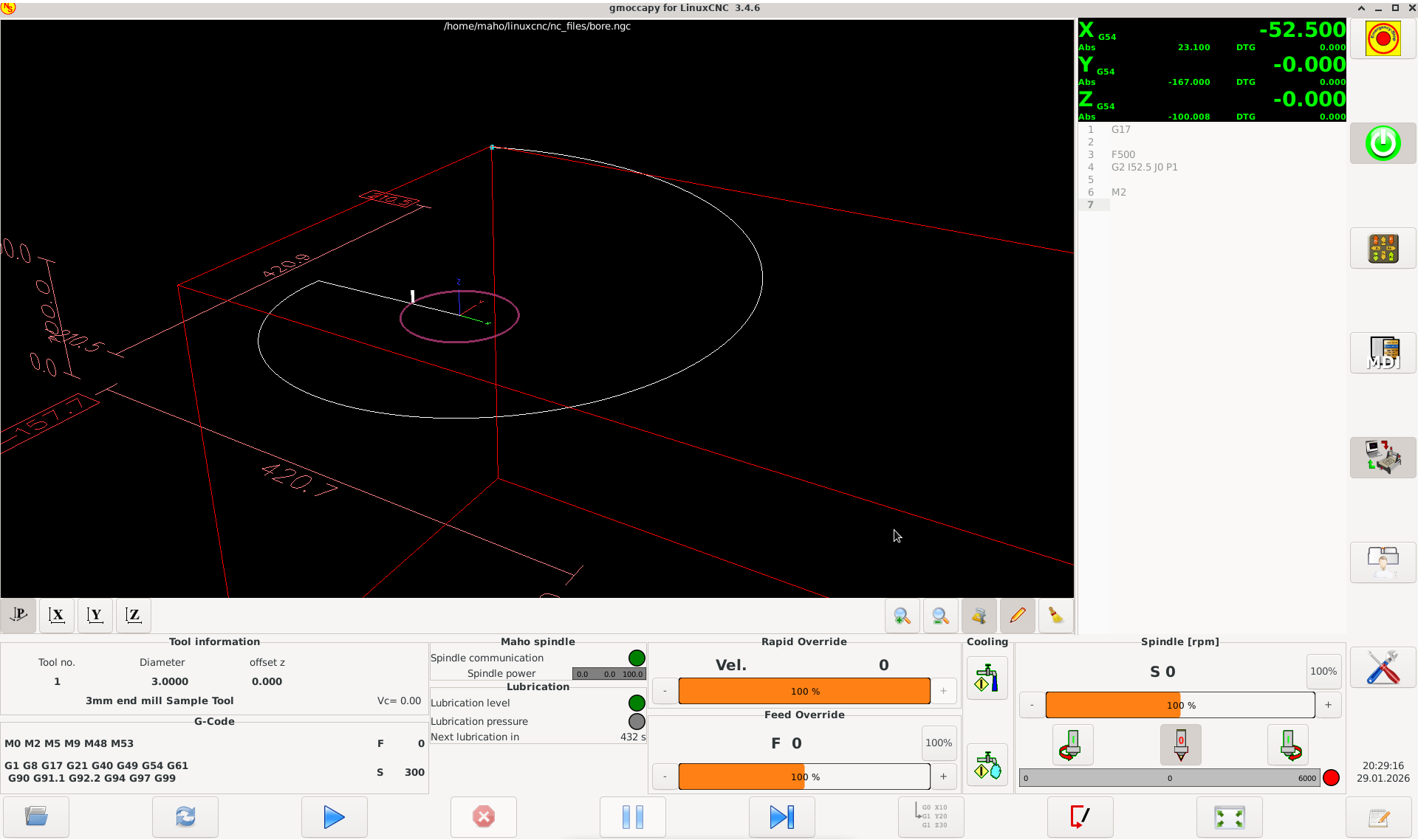 Strange preview for circular arc (G2/G3) - LinuxCNC